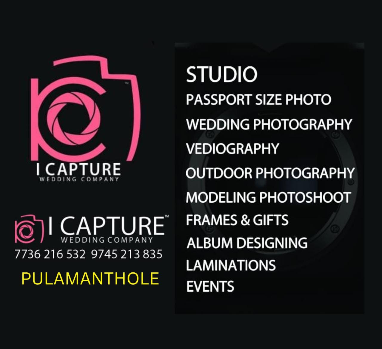 I Capture Wedding Company - PULAMANTHOLE